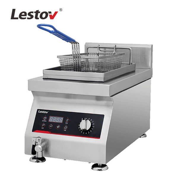 Single Tank Commercial Countertop Deep Fryer Induction Fryer︱Lestov ...